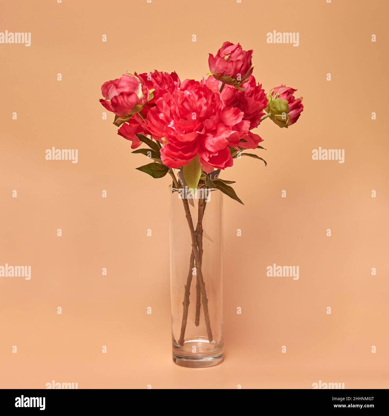 Decorative ceramic vase. Beautiful floral arrangement of af artificial ...