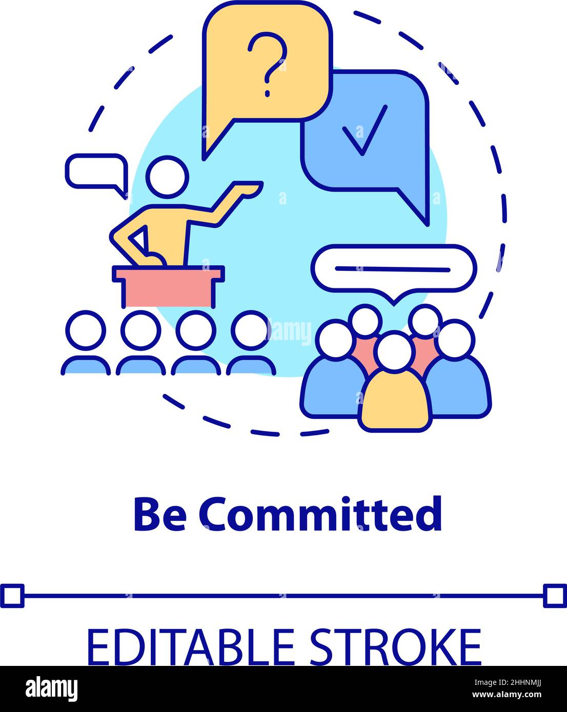 Be committed concept icon Stock Vector Image & Art - Alamy
