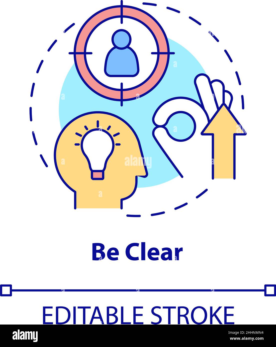 Be clear concept icon Stock Vector Image & Art - Alamy