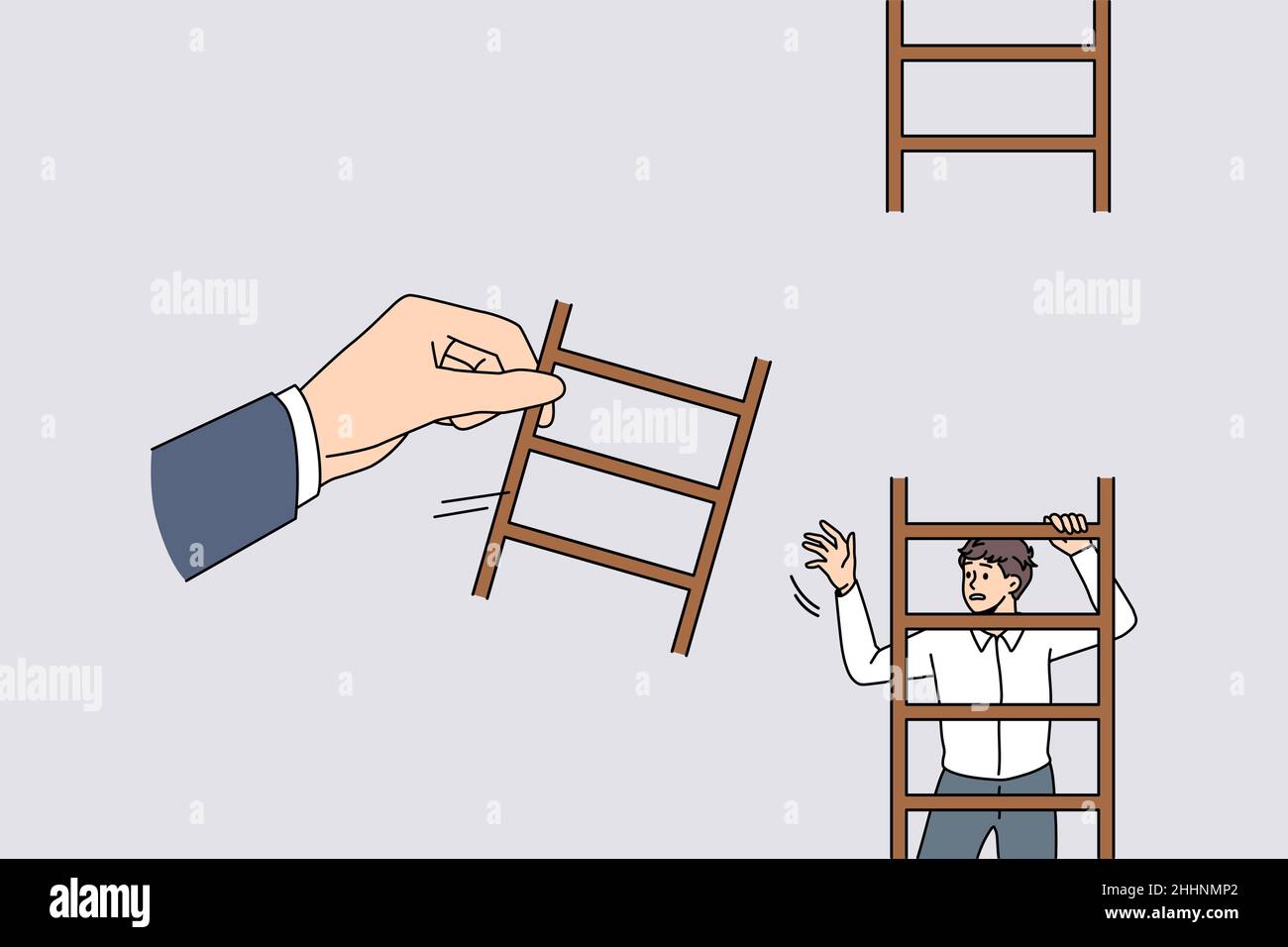 Helping hand and support concept. Human hand helping young businessman ...