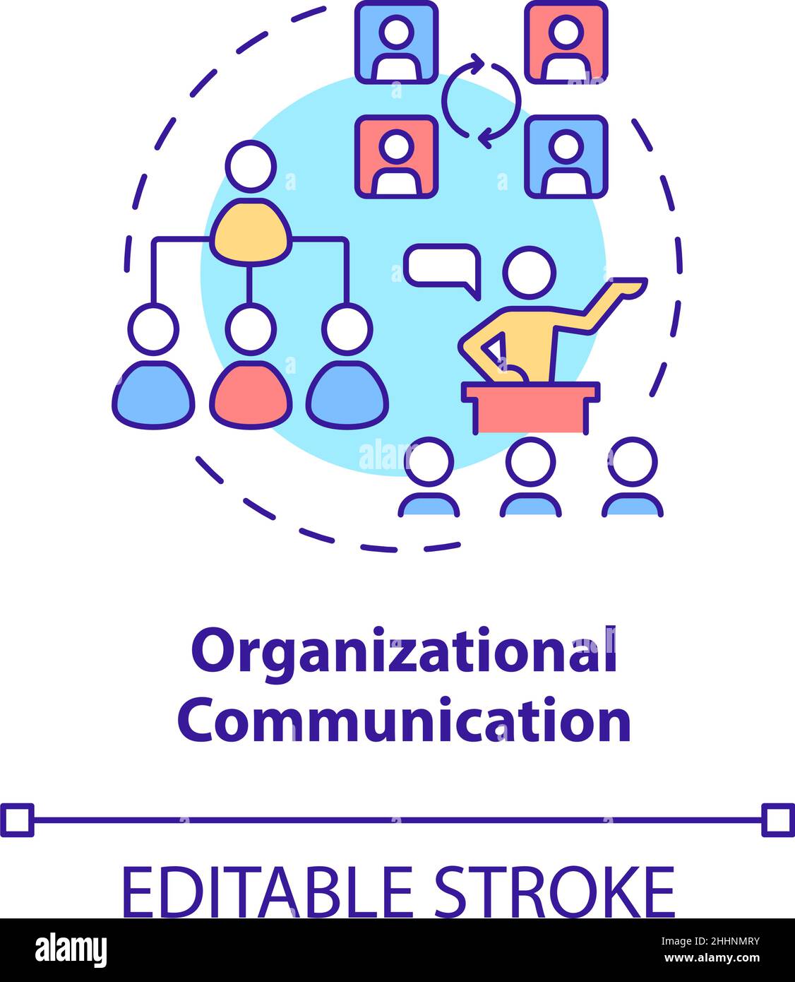 Organizational communication concept icon Stock Vector Image & Art - Alamy