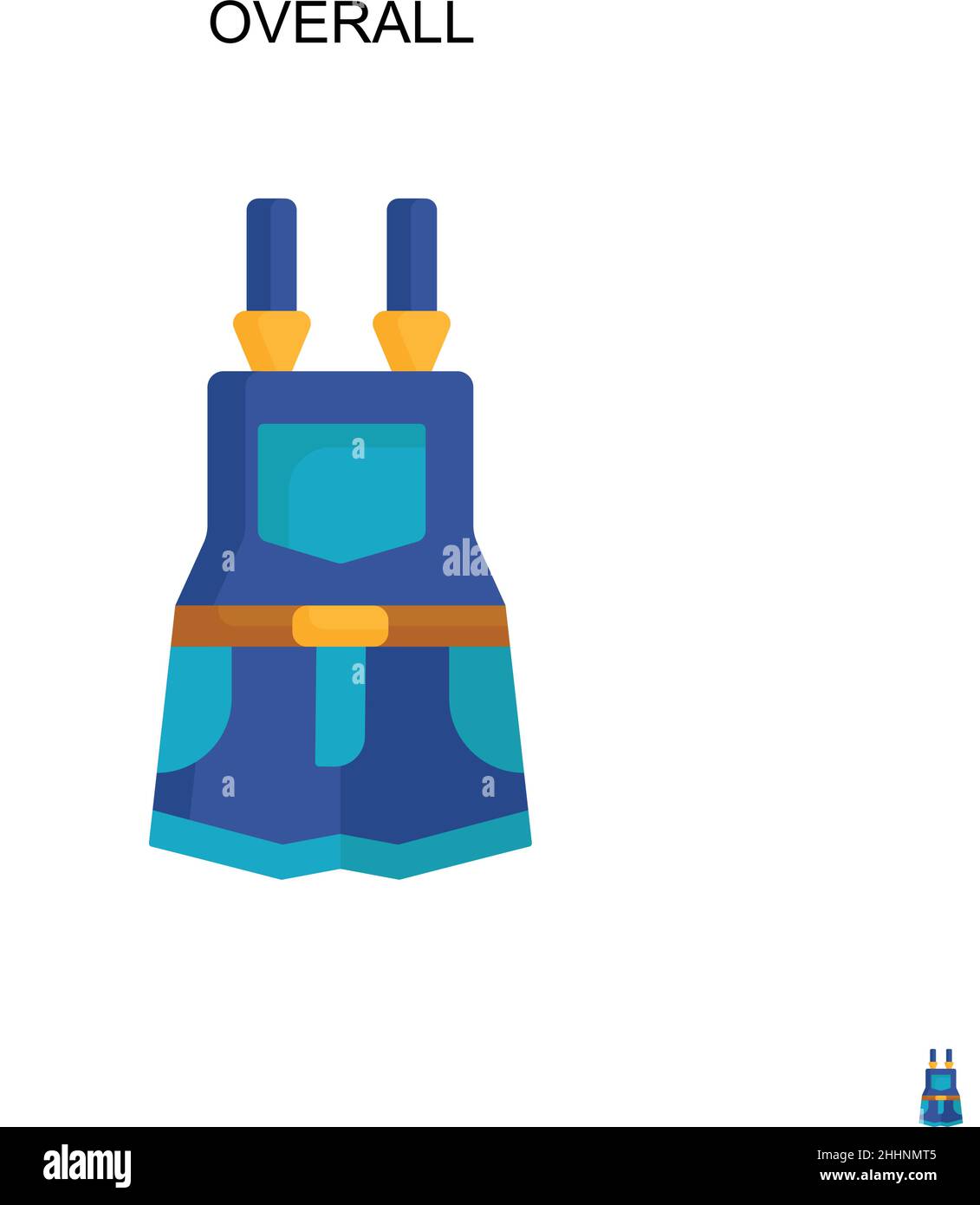 Overall Simple vector icon.Perfect color modern pictogram on editable ...