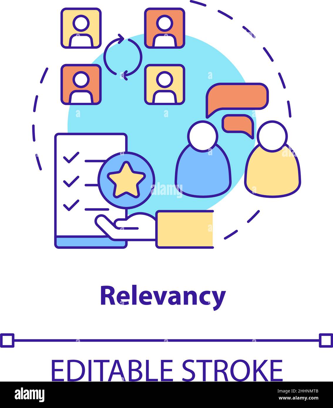 Relevancy concept icon Stock Vector Image & Art - Alamy