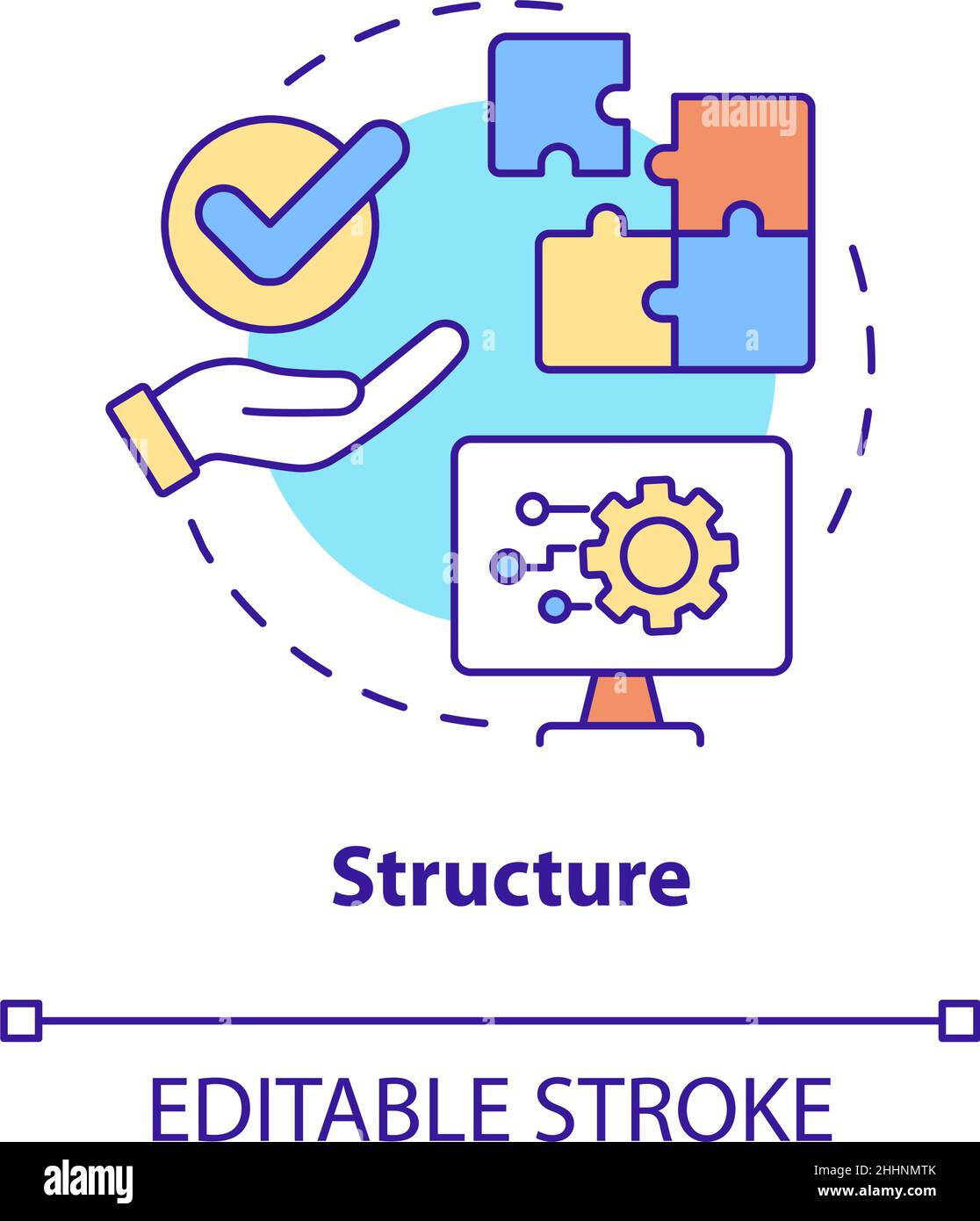 Structure concept icon Stock Vector Image & Art - Alamy