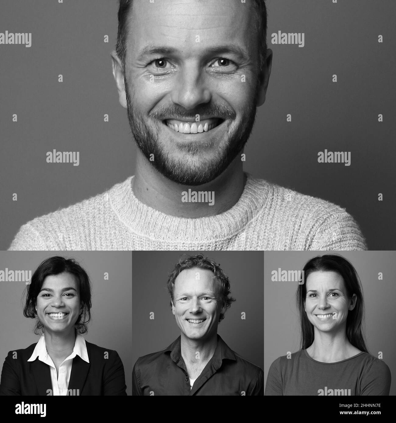 Collage asian young woman Black and White Stock Photos & Images - Alamy