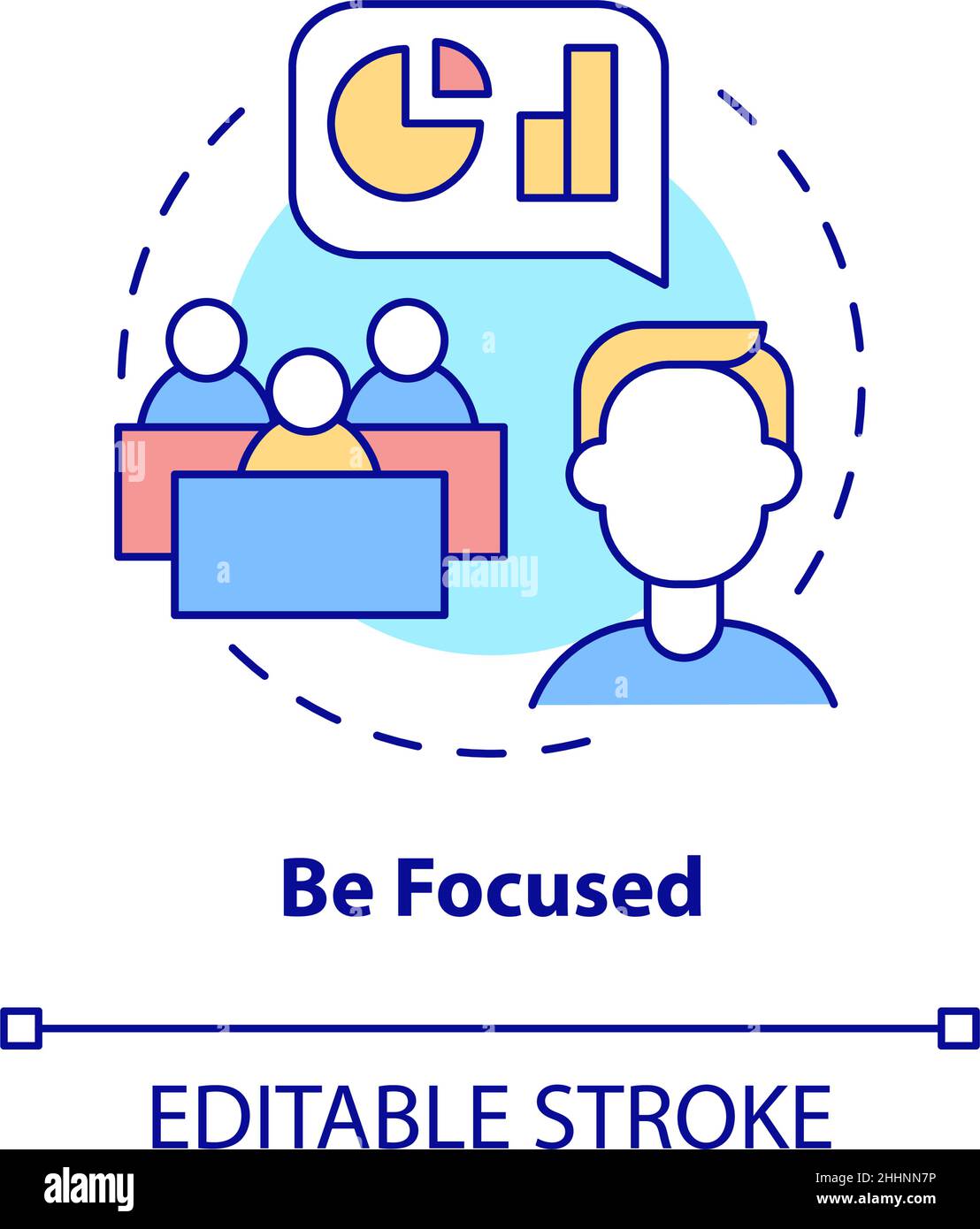 Be focused concept icon Stock Vector Image & Art - Alamy