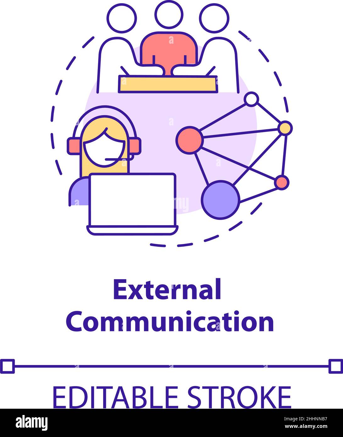 External communication Stock Vector Images - Alamy
