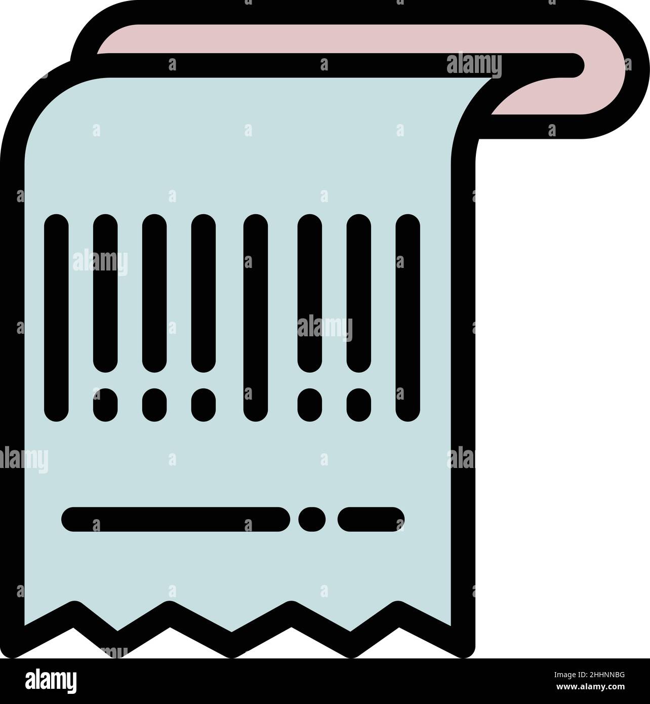 Paper barcode icon outline vector. Hand scanner. Screen digital Stock ...