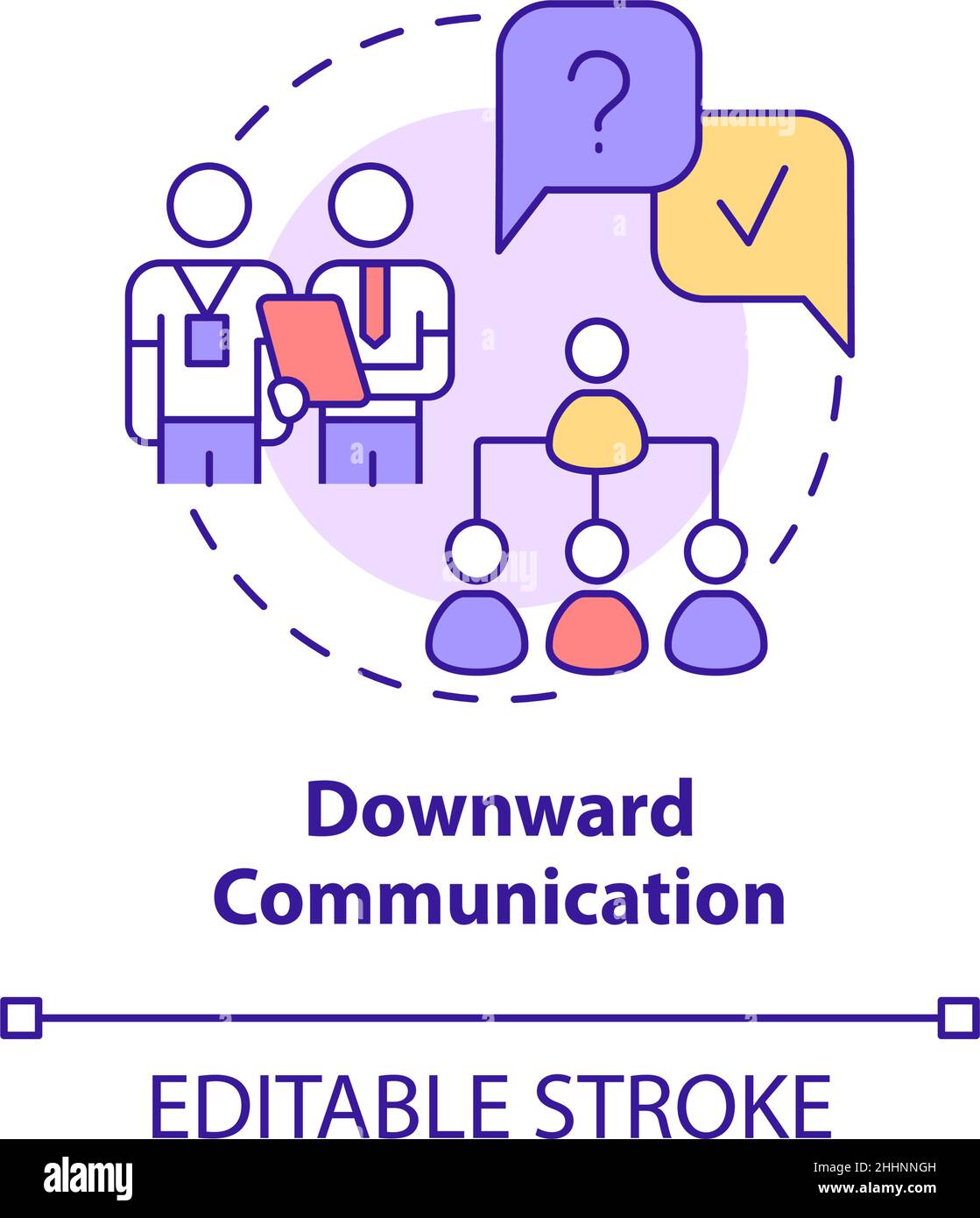 Downward communication hi-res stock photography and images - Alamy