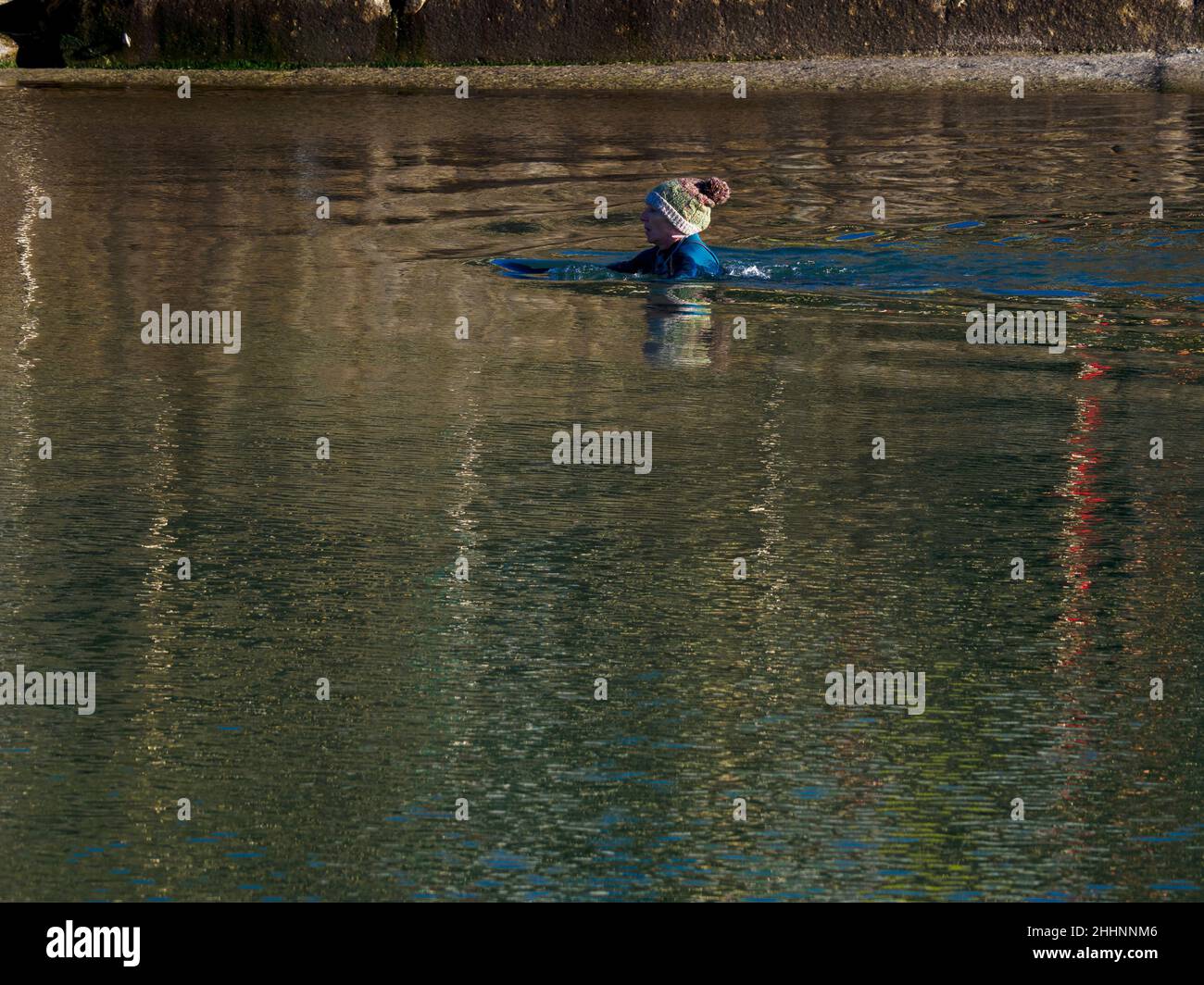 Bude tidal pool january hi-res stock photography and images - Alamy