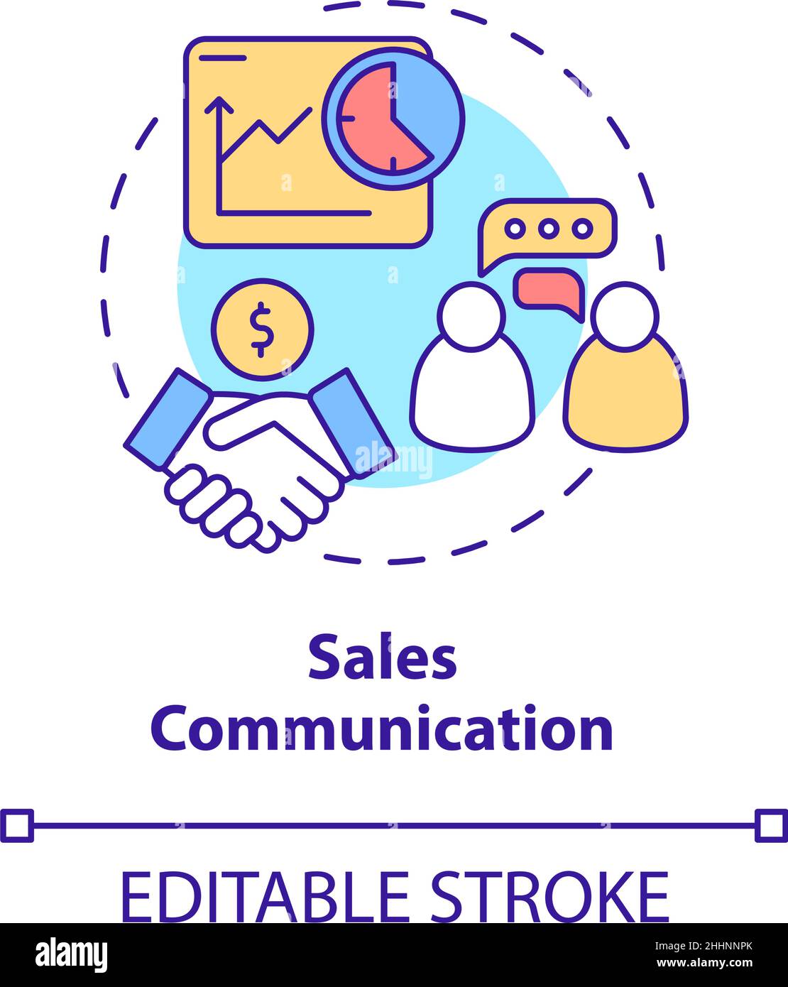 Sales communication concept icon Stock Vector Image & Art - Alamy