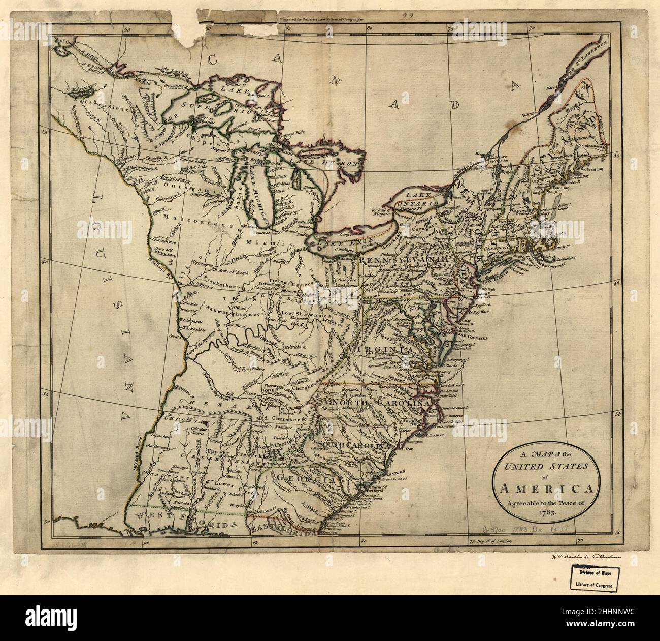 1783 Map High Resolution Stock Photography and Images - Alamy