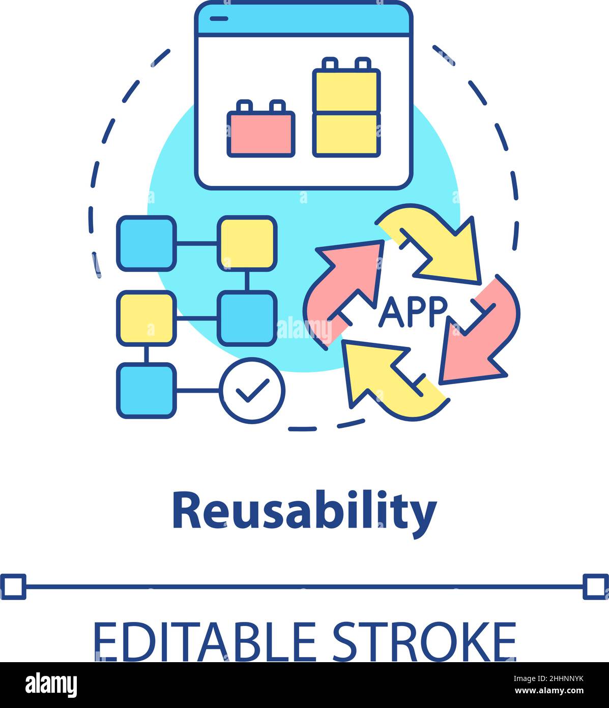 Reusability concept icon Stock Vector Image & Art - Alamy Reusability concept icon Stock Vector Image & Art - Alamy