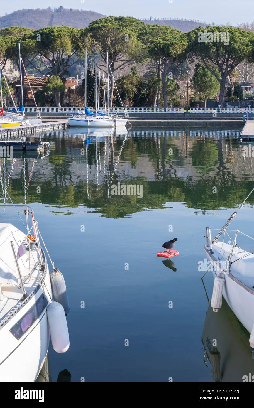 Tourist Port of Bolsena, Bolsena Lake, Lazio, Italy, Europe Stock Photo ...