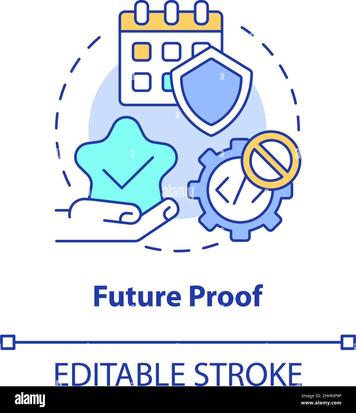 Future proof concept icon Stock Vector Image & Art - Alamy