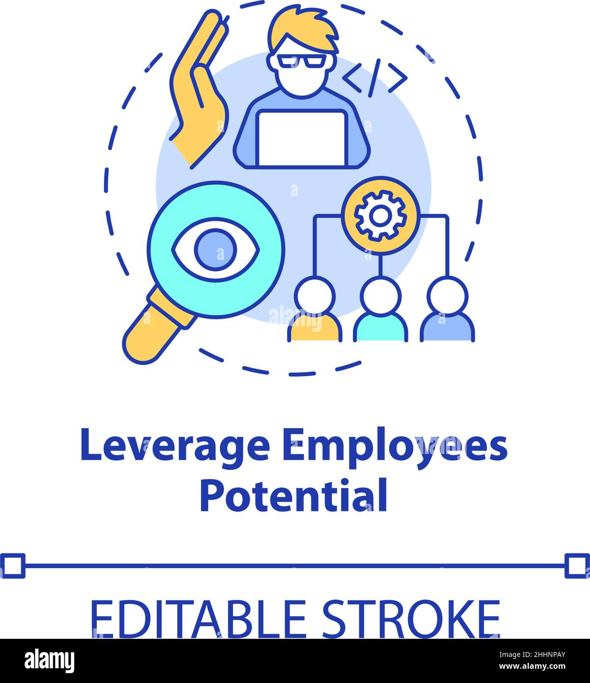 Leverage employees potential concept icon Stock Vector Image & Art - Alamy Leverage employees potential concept icon Stock Vector Image & Art - Alamy