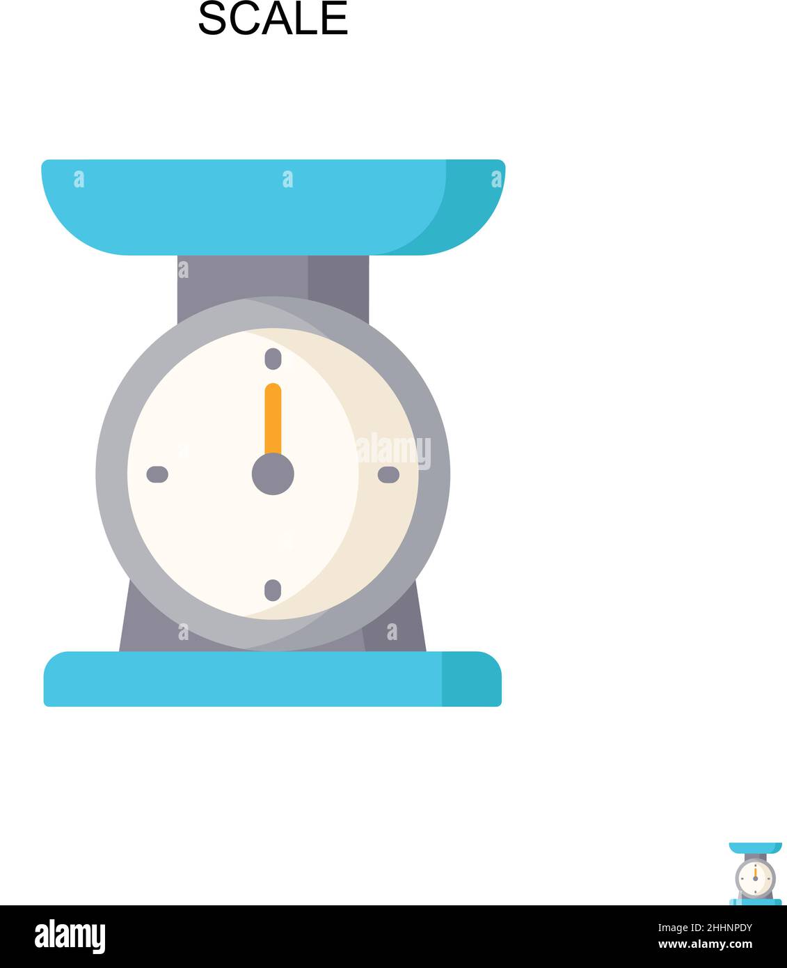 Scale Simple vector icon.Perfect color modern pictogram on editable ...