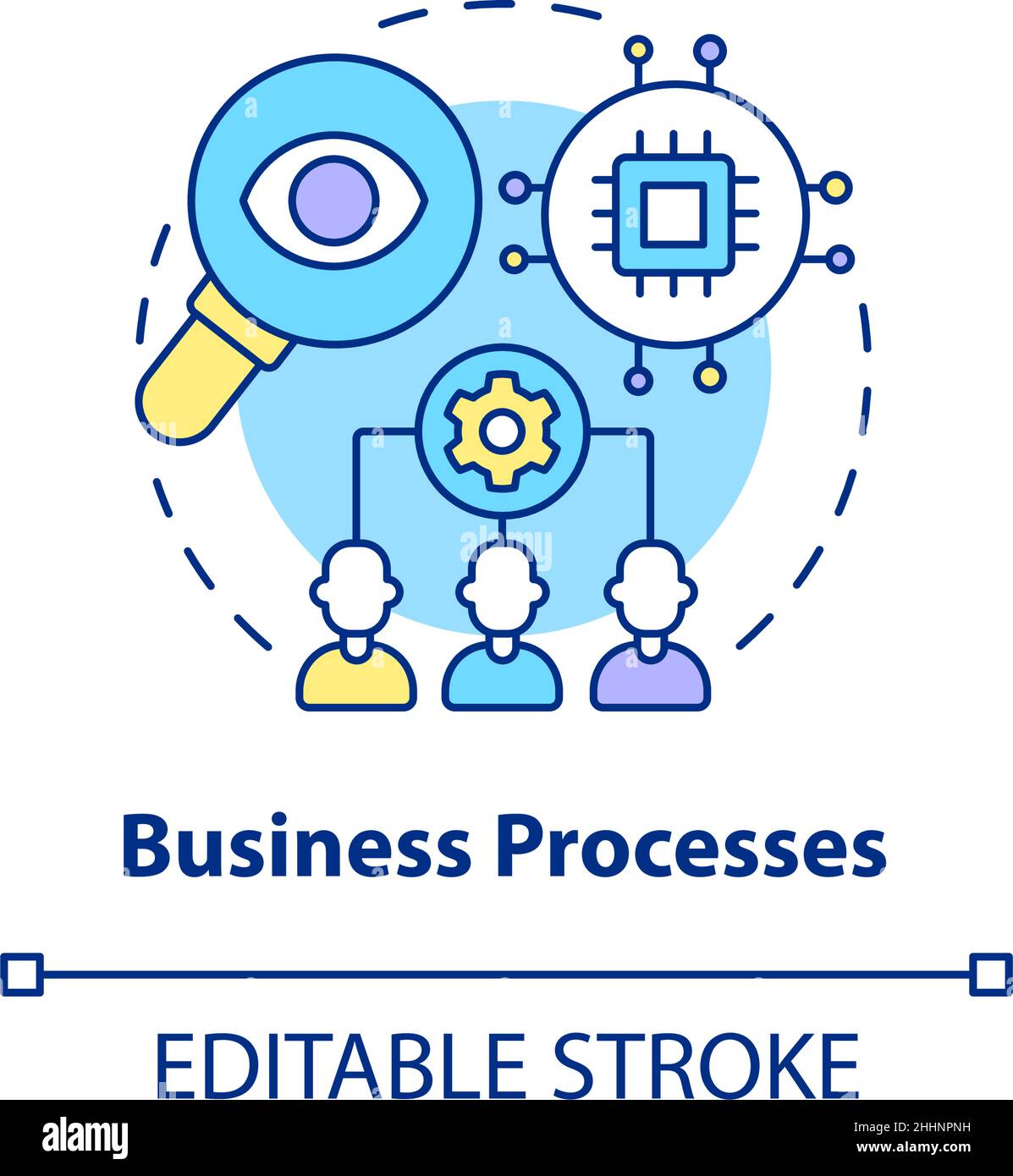 Business processes concept icon Stock Vector Image & Art - Alamy