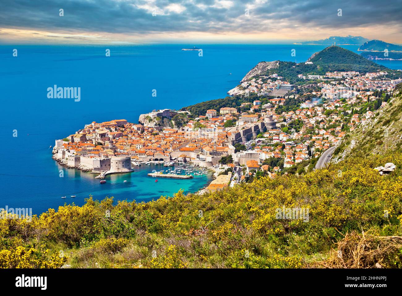 Dubrovnik. The most famous tourist destination in Croatia panoramic ...