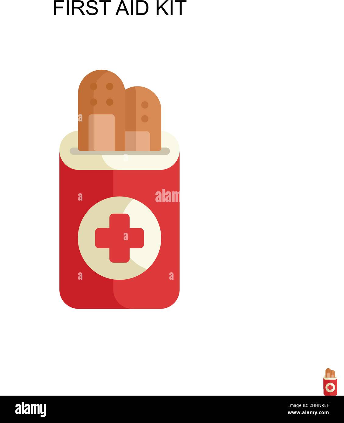 First aid kit Simple vector icon.Perfect color modern pictogram on ...