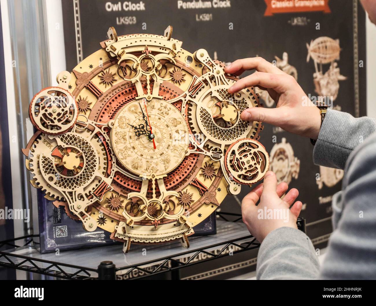 London UK 25 January 2022 B2B Puzzles lates wooden marvel is The zodiac ...