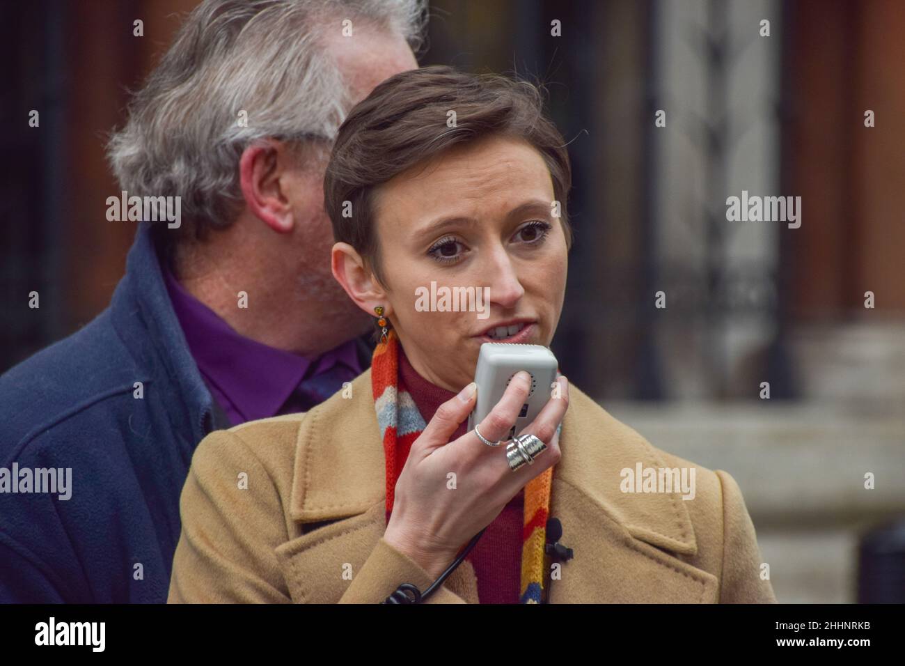 London, UK 25th January 2022. Dr Alice Brough, one of the claimants ...