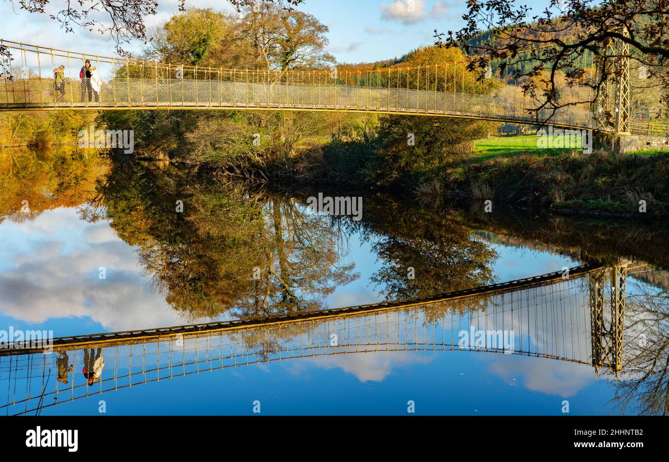 Sappers Bridge, over the River Conwy, Betws-Y-Coed, Conwy, North Wales ...