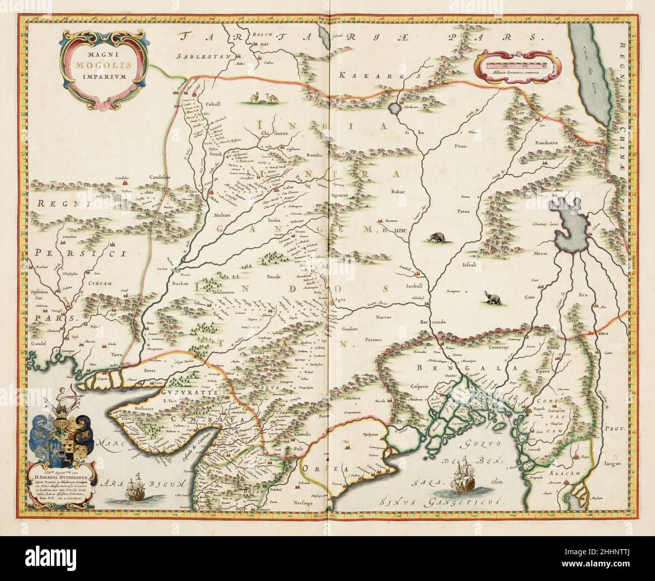 Mogul empire map hi-res stock photography and images - Alamy
