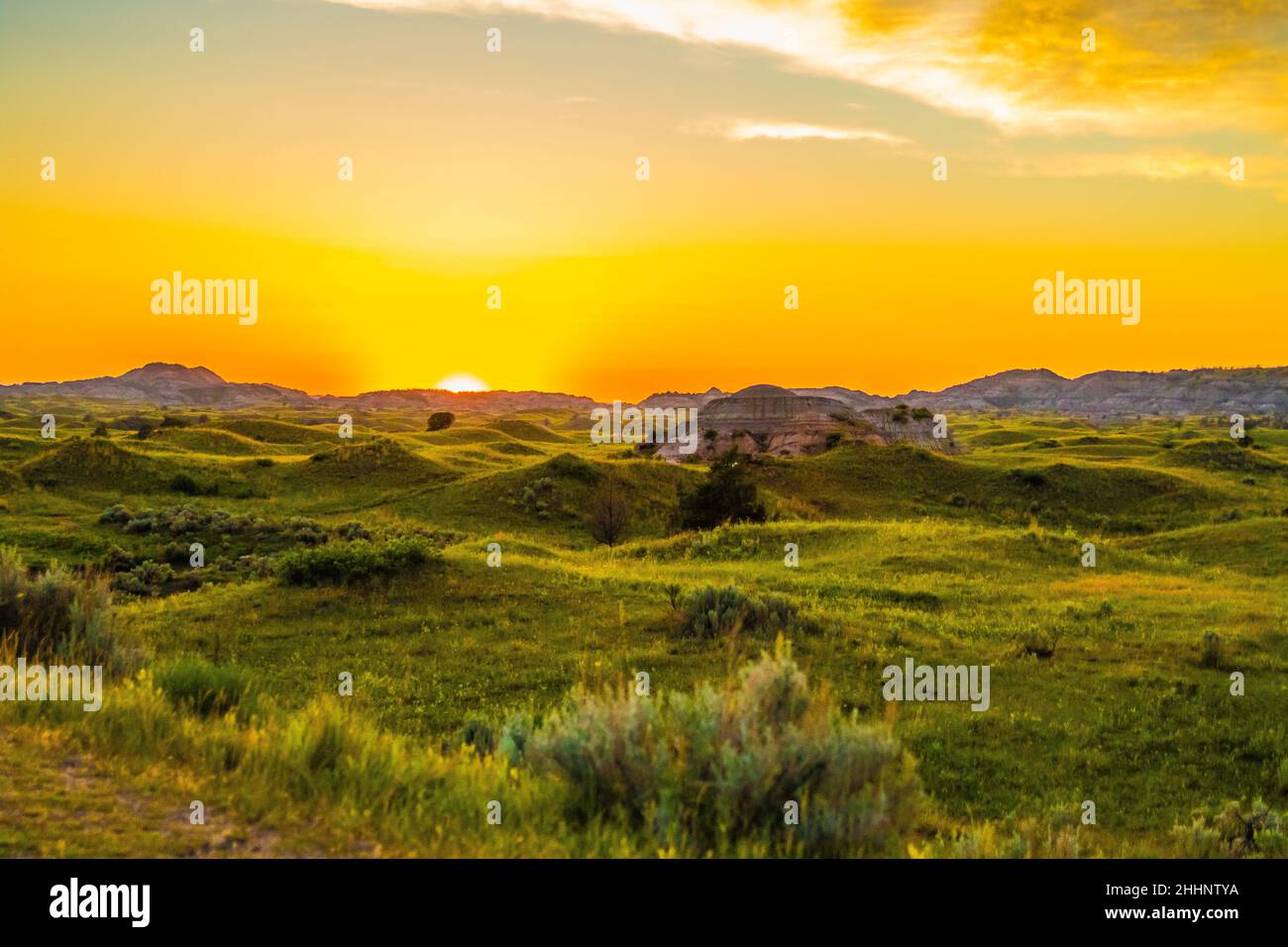 Sunset in the west Stock Photo - Alamy