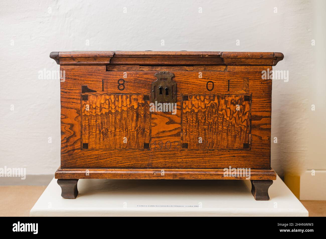 Beautiful shot of a locked historical treasure chest Stock Photo - Alamy