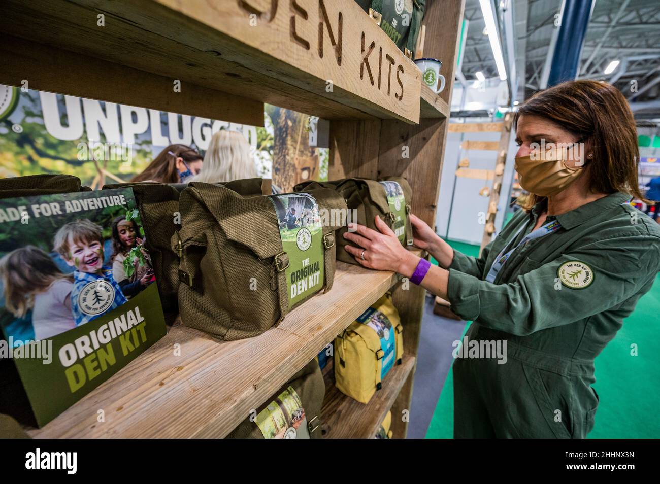 London, UK. 25th Jan, 2022. Den Kits, environmentally friendly kits for ...