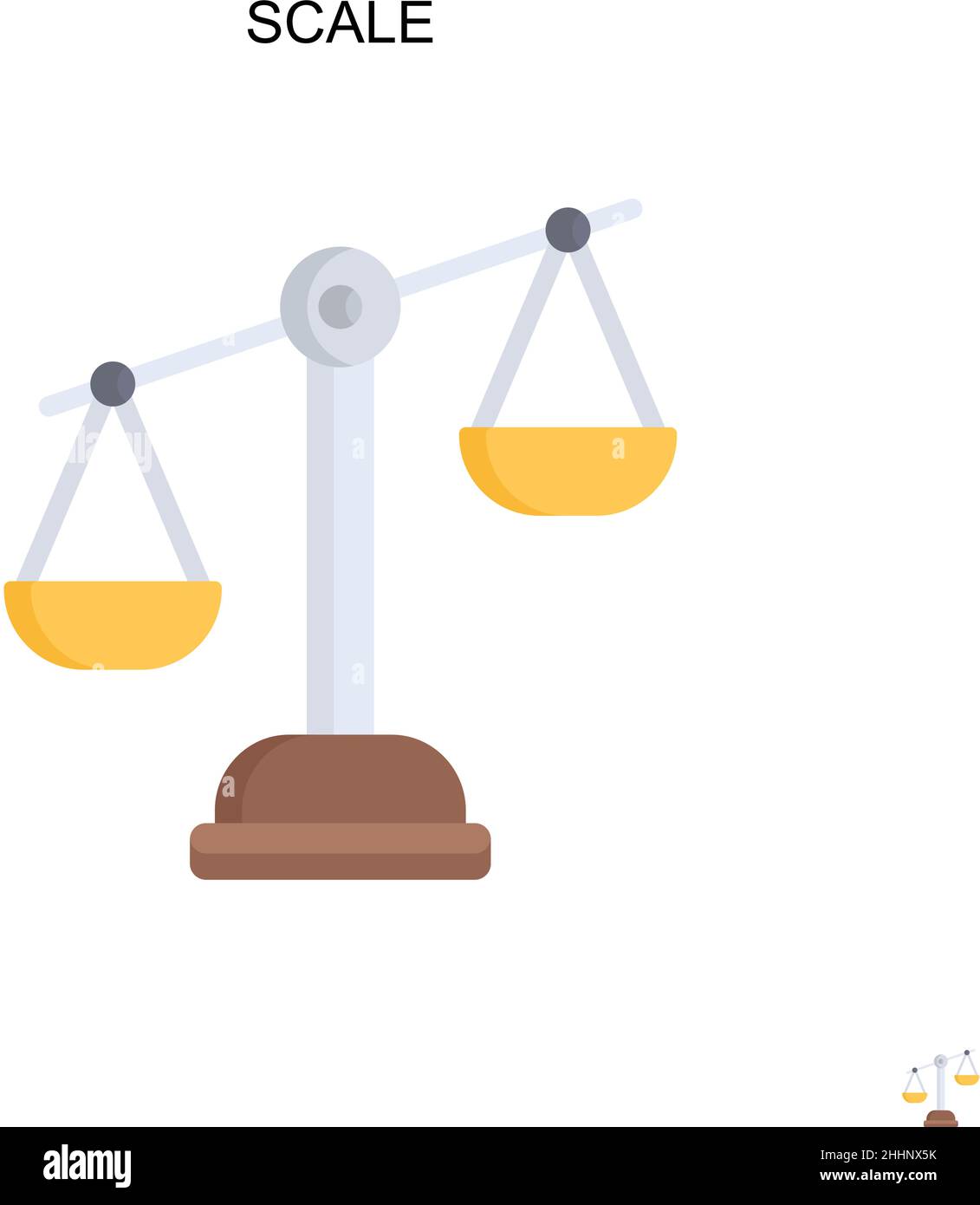 Scale Simple vector icon.Perfect color modern pictogram on editable ...