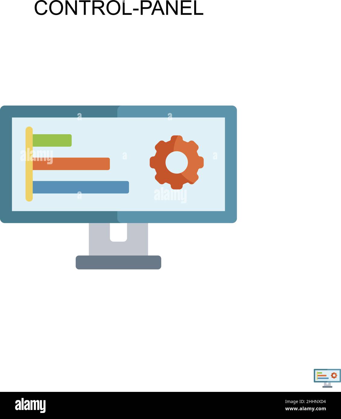 Control-panel Simple vector icon.Perfect color modern pictogram on ...