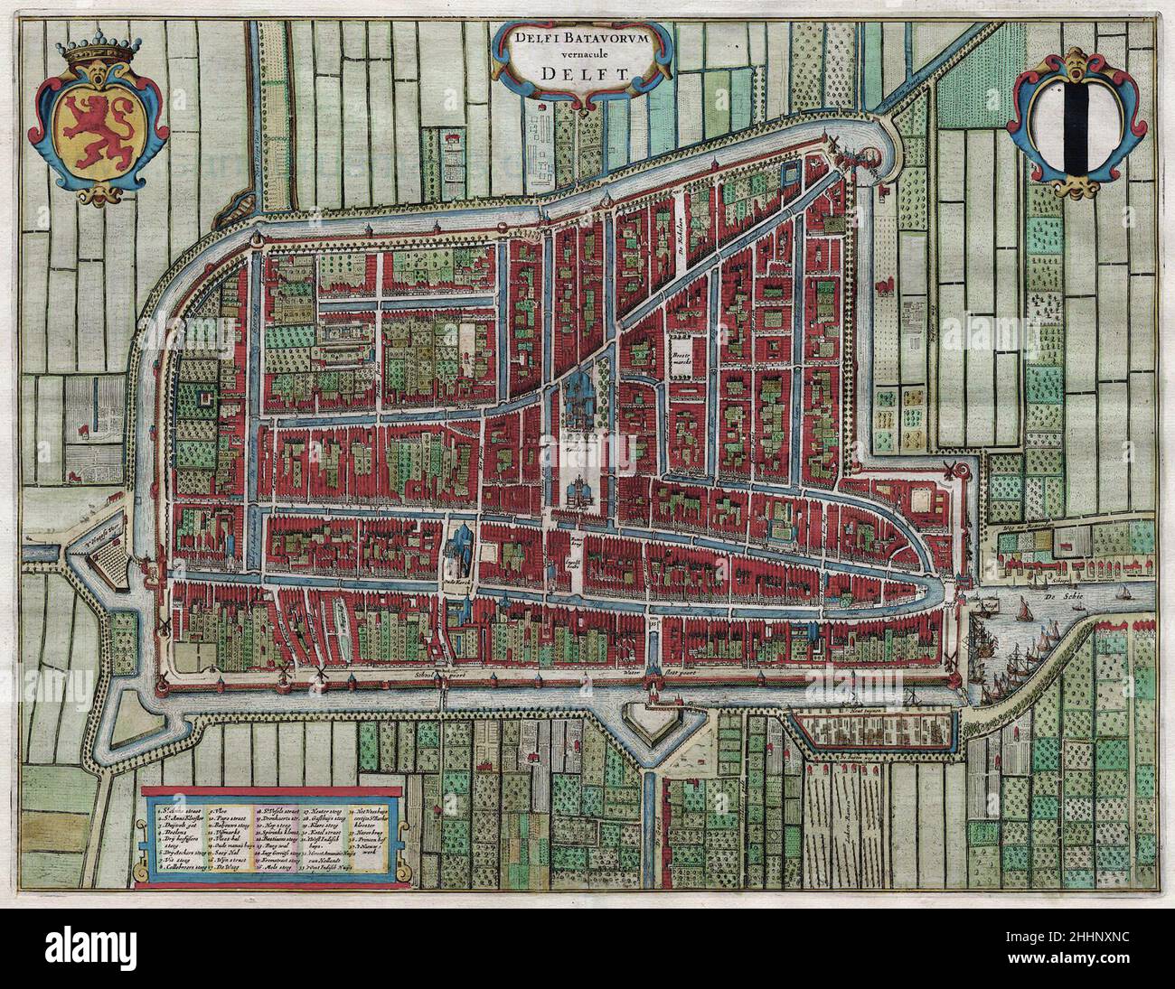 Map of delft hi-res stock photography and images - Alamy