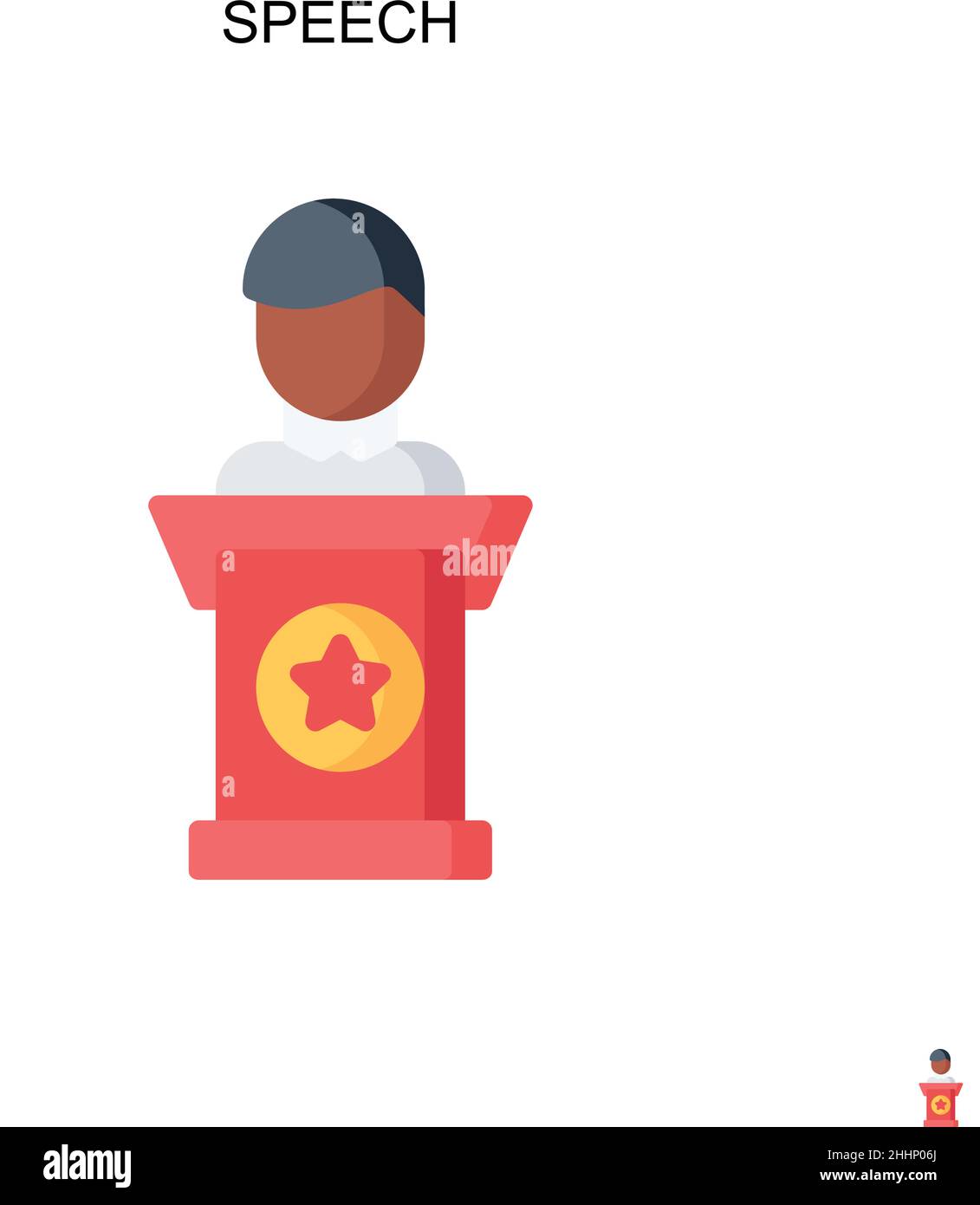 Speech Simple vector icon.Perfect color modern pictogram on editable ...