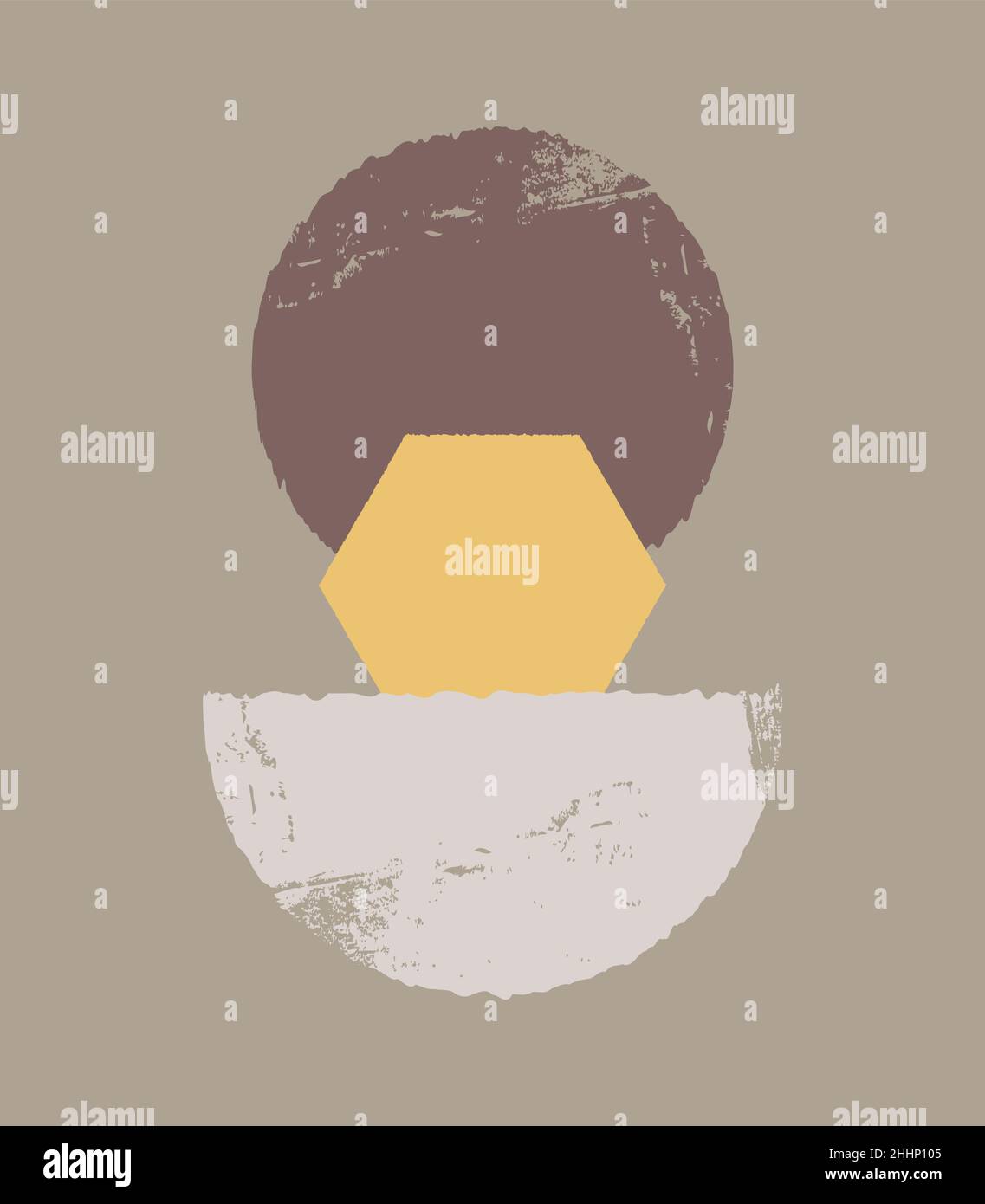 Simple forms. A set of postcards, posters, backgrounds with abstract ...