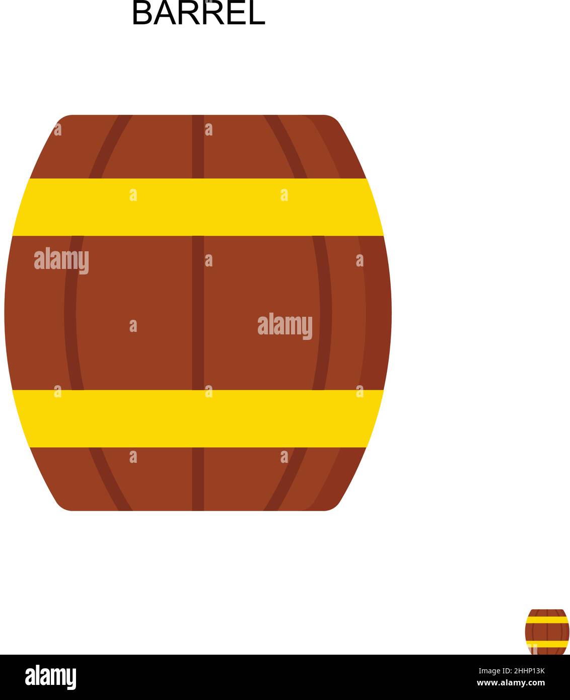 Barrel Simple vector icon.Perfect color modern pictogram on editable ...