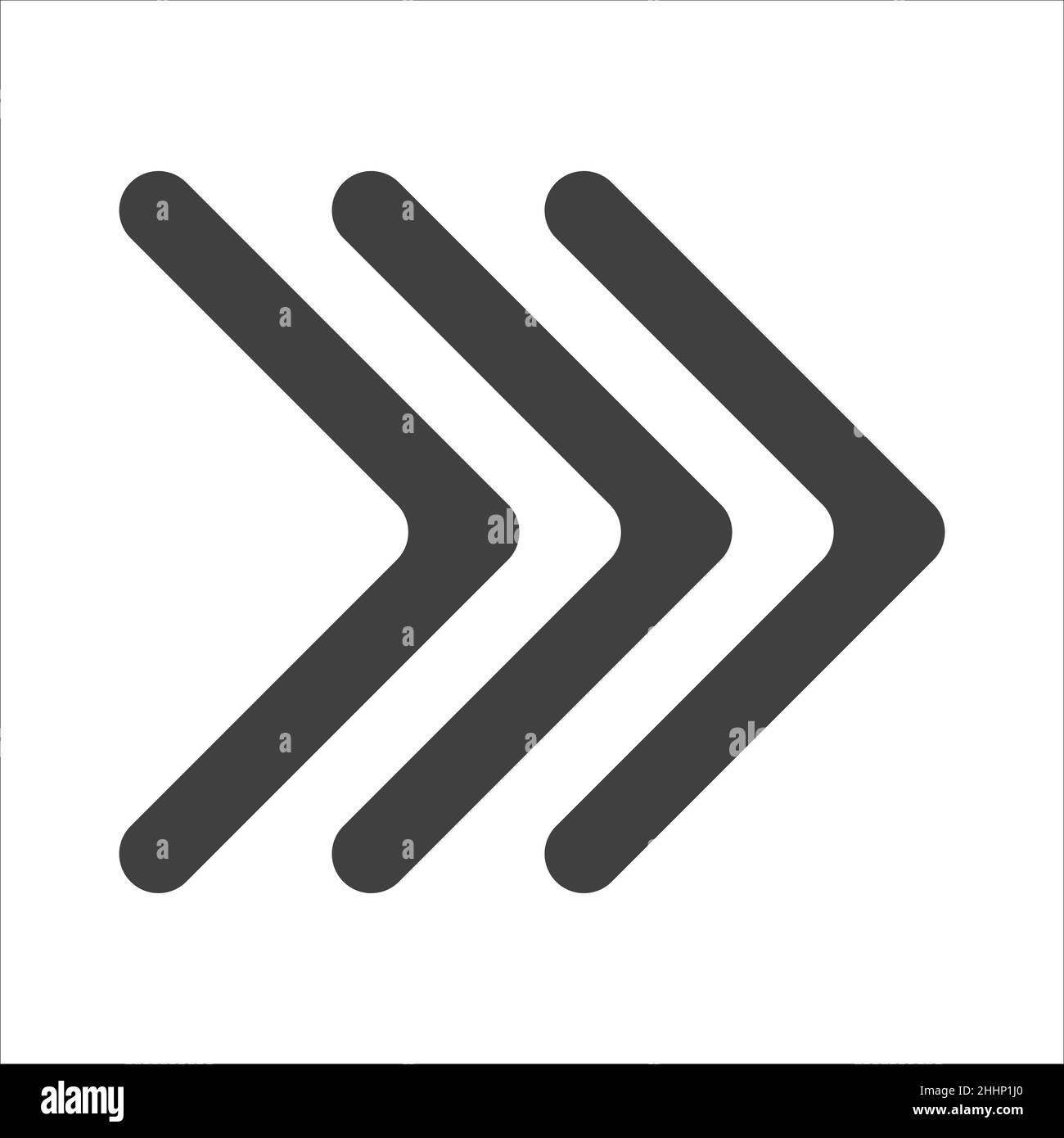 Arrow icon on a white background. Modern right arrow Stock Vector Image ...