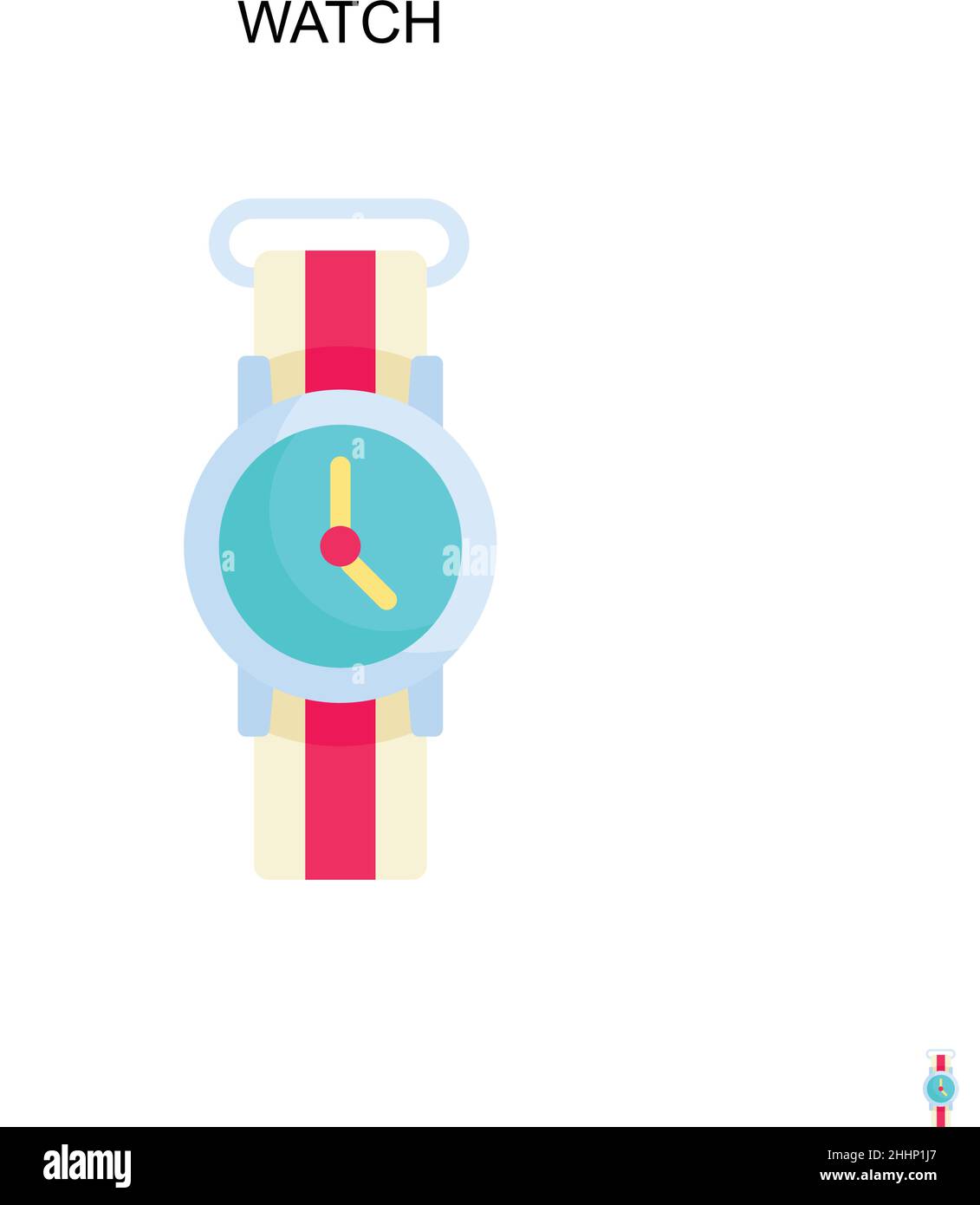 Watch Simple vector icon.Perfect color modern pictogram on editable ...