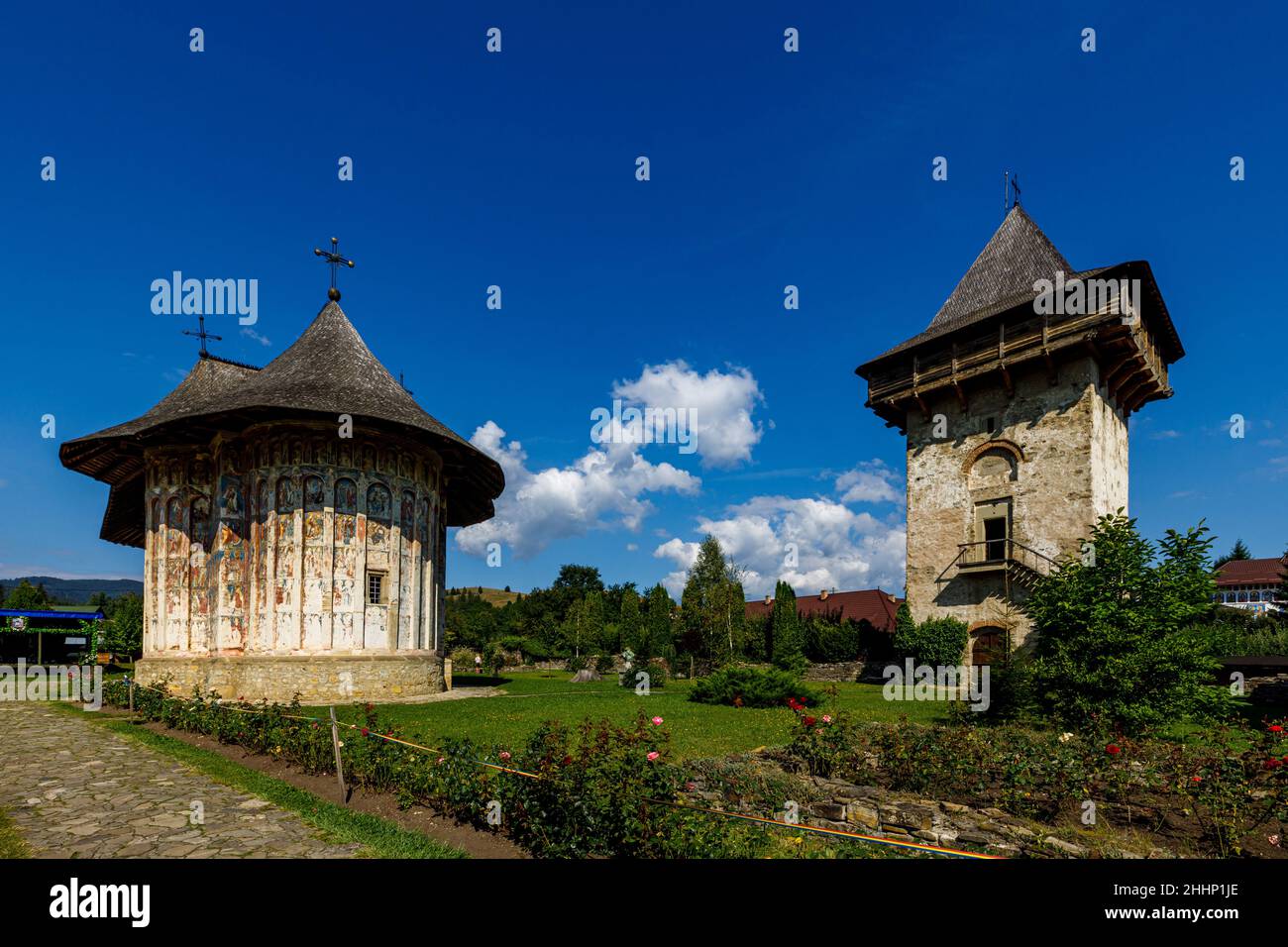 The monastery of Humor in Romania Stock Photo - Alamy