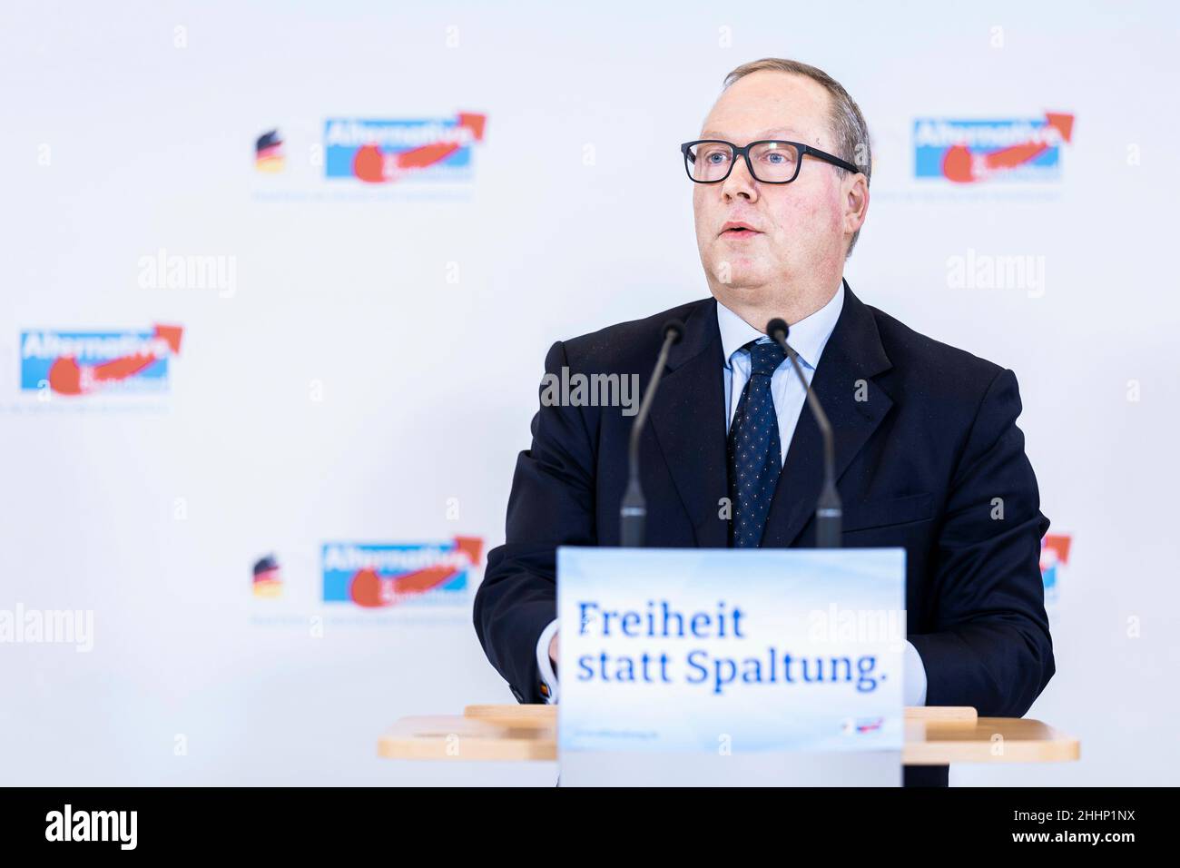 Max Otte, AfD candidate for the office of Federal President, pictured ...