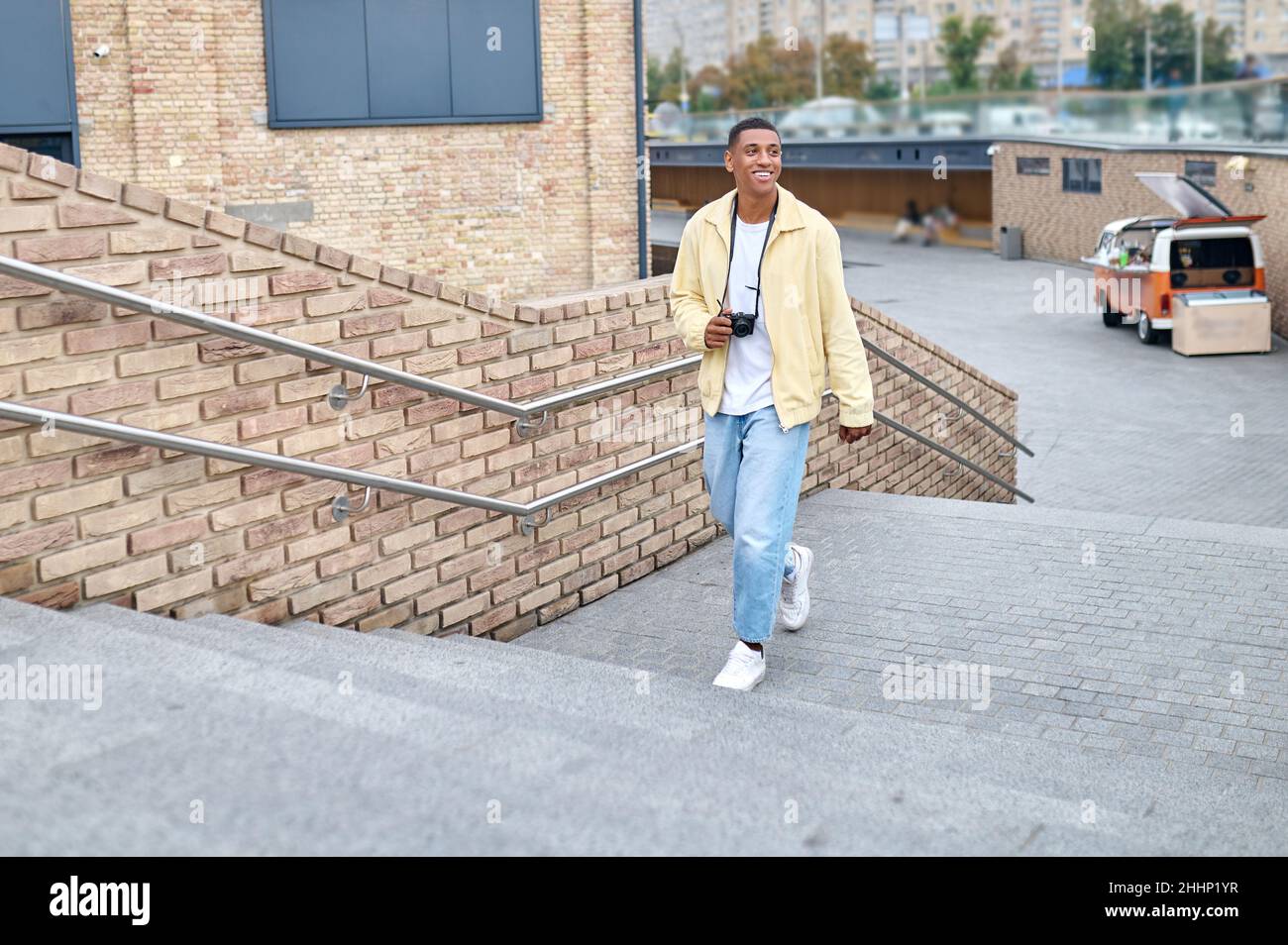 Stairs walking side on hi-res stock photography and images - Alamy