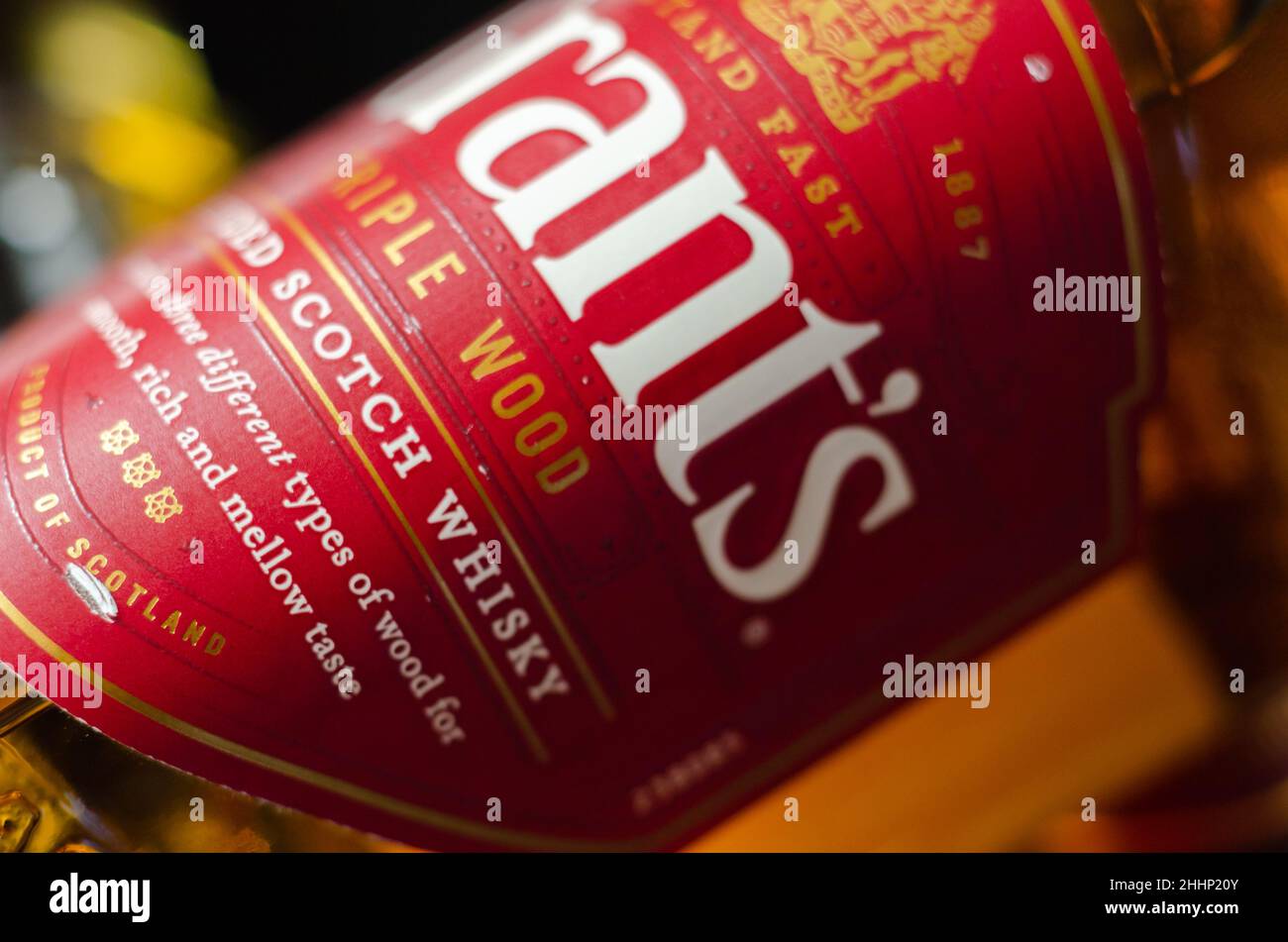 LONDON, UNITED KINGDOM - JANUARY 23, 2022 Characteristic triangular ...