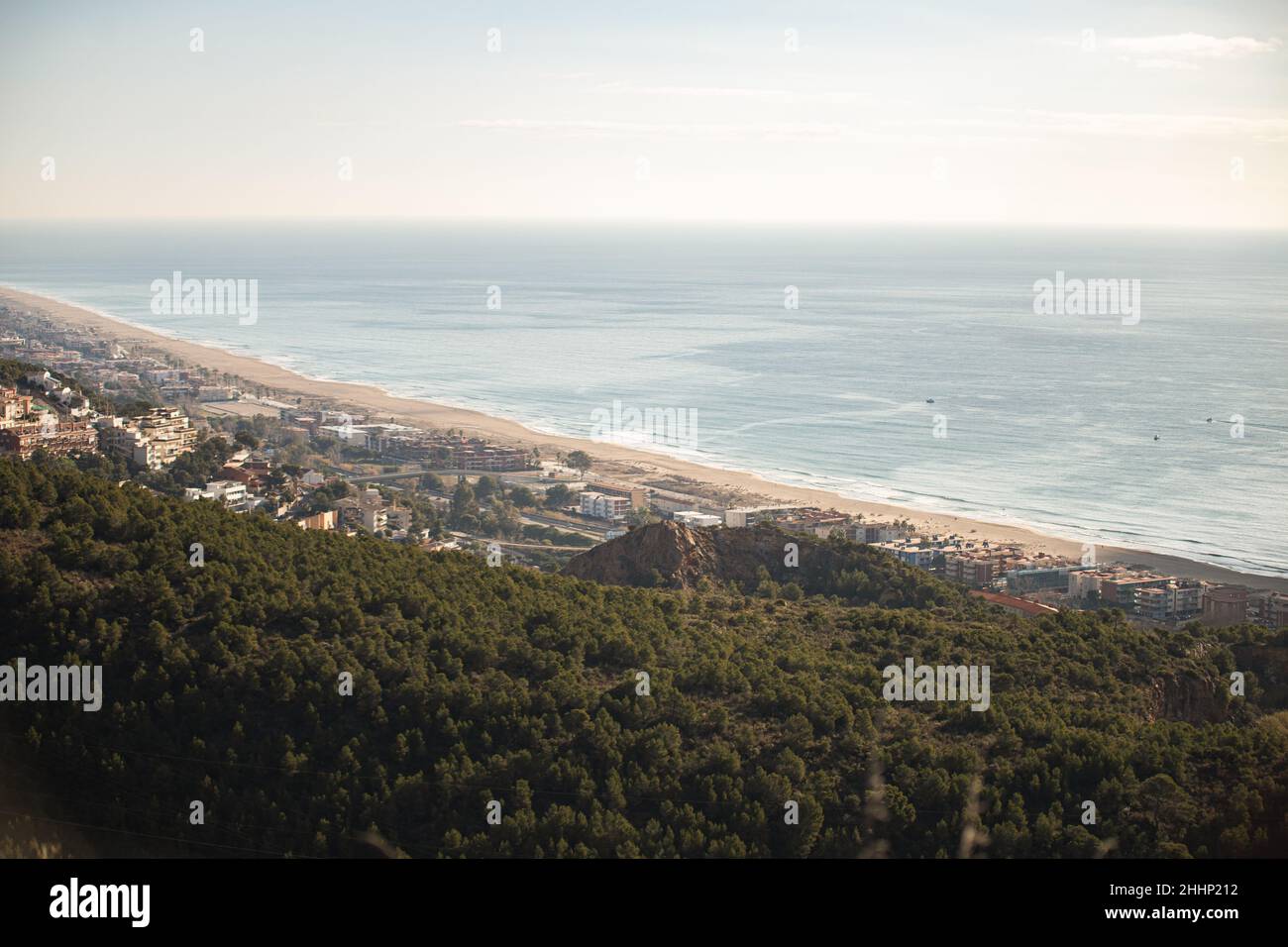 Views of the Castelldefel's beach in Barcelona, Spain Stock Photo - Alamy
