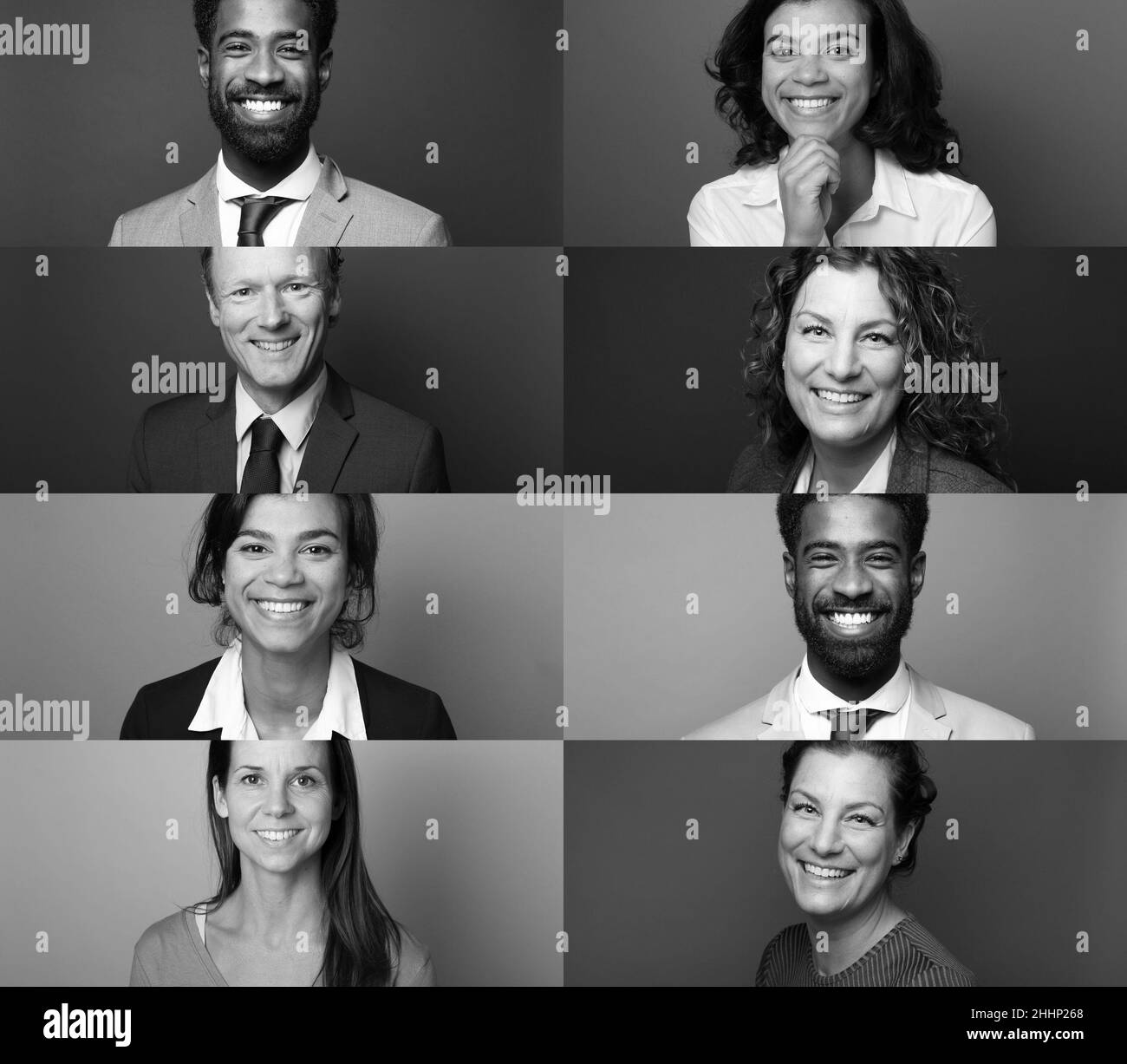 Group of beautiful people in a collage Stock Photo - Alamy