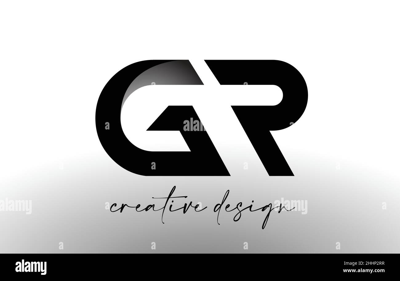 GR Letter Logo Design with Elegant Minimalist Look.GR Icon vector with ...