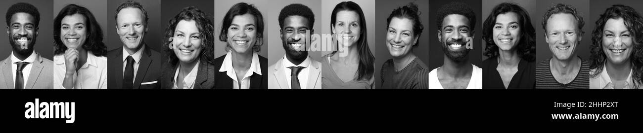 Group of beautiful people in a collage Stock Photo - Alamy