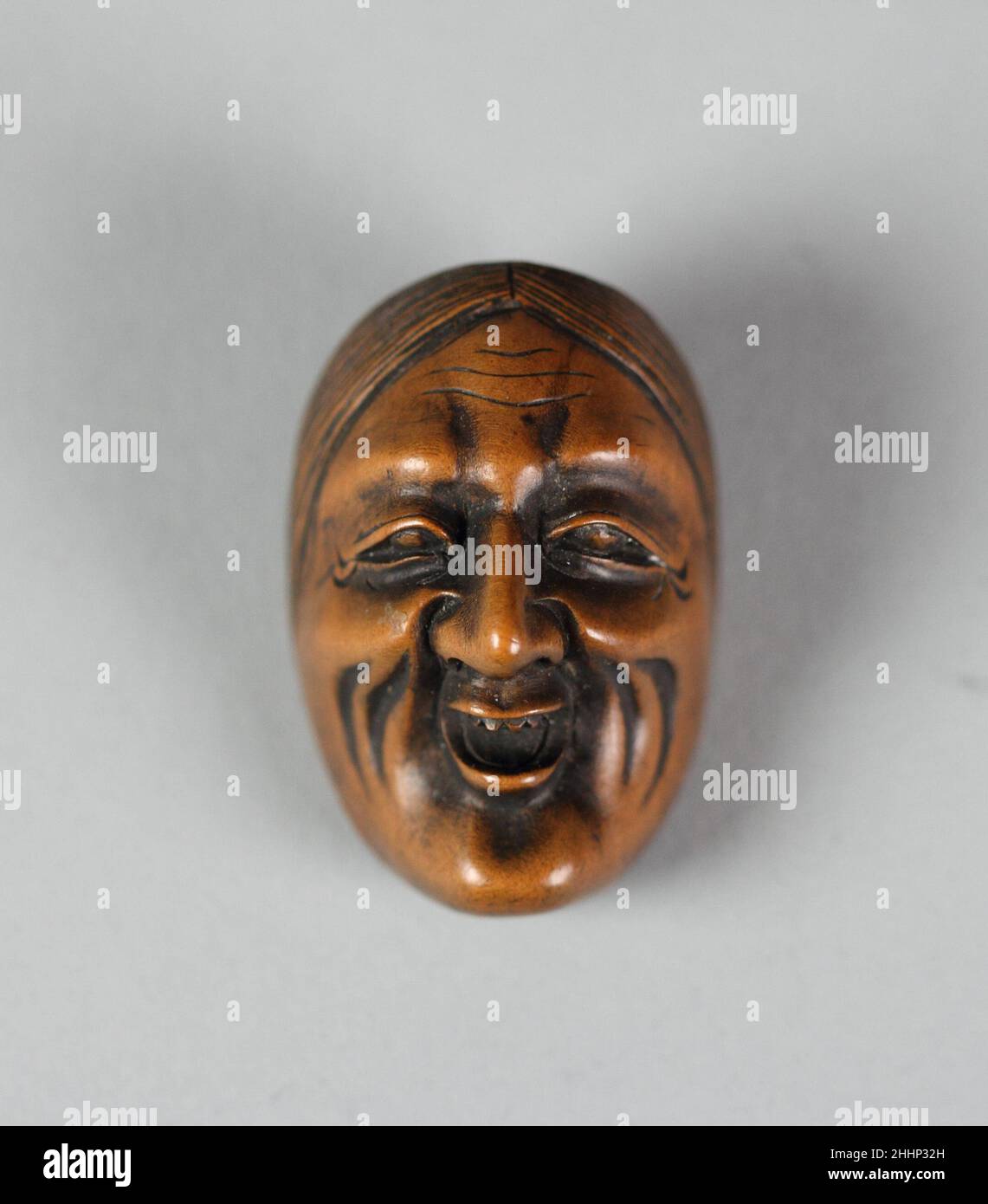 Netsuke of Noh Mask; Uba 18th century Japan. Netsuke of Noh Mask; Uba ...