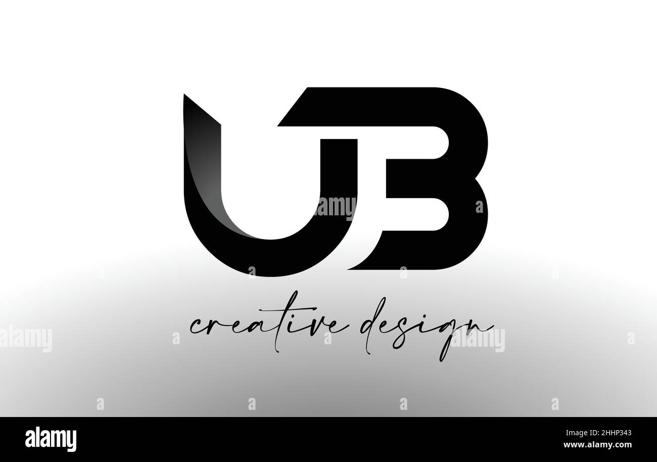 UB Letter Logo Design with Elegant Minimalist Look.UB Icon vector with ...