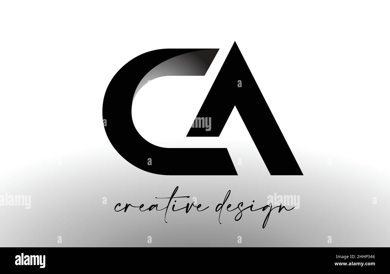 CA Letter Logo Design with Elegant Minimalist Look.CA Icon vector with ...